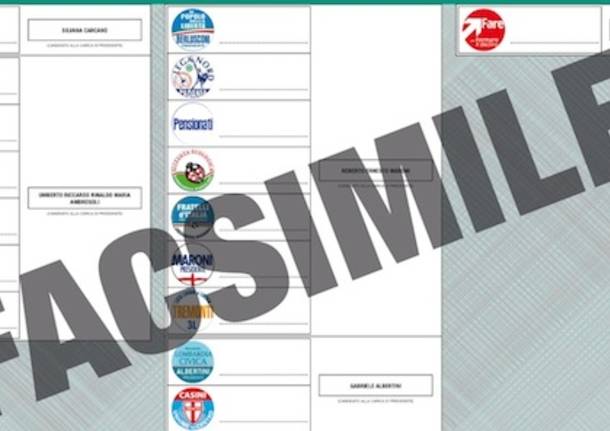 Elezioni: fac simile schede - VareseNews - Foto