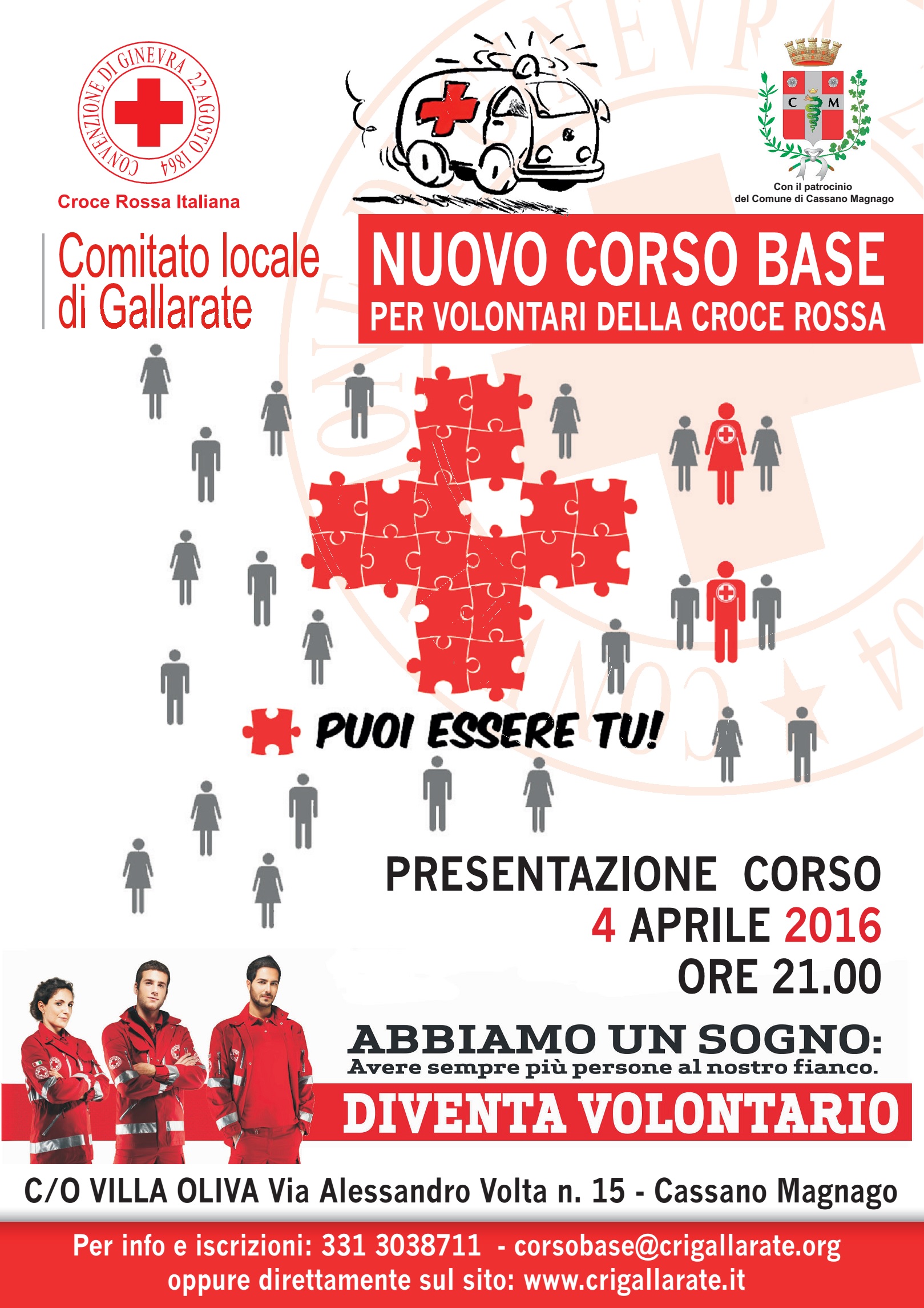 Nuovo corso base con la Croce Rossa di Gallarate